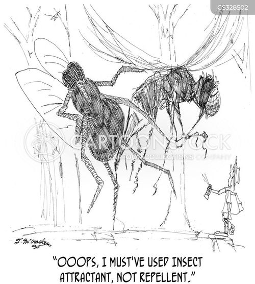 Insect Repellent Cartoons and Comics - funny pictures from CartoonStock