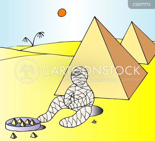 Egyptian Pyramids Cartoons and Comics - funny pictures from CartoonStock