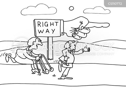 Pathway Cartoons and Comics - funny pictures from CartoonStock