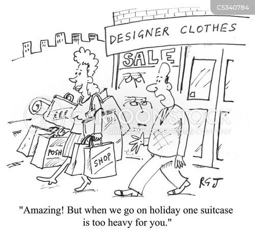 Shopping Addict Cartoons and Comics - funny pictures from CartoonStock