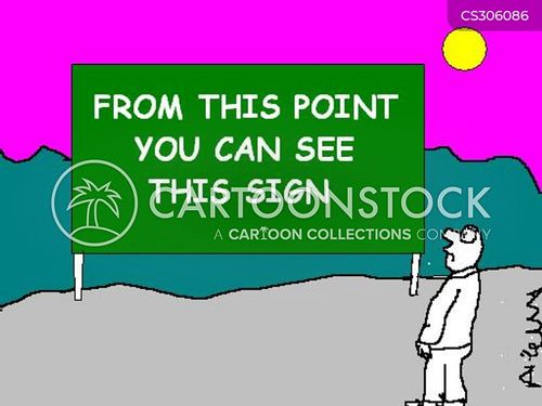 Signpost Cartoons and Comics - funny pictures from CartoonStock