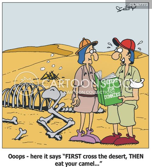 Cartoons und Karikaturen mit Sahara