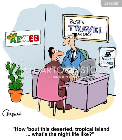 Tropical Island Cartoons and Comics - funny pictures from CartoonStock