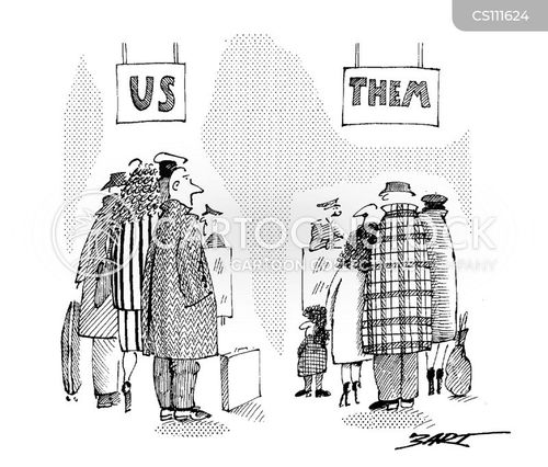 Us And Them Cartoons and Comics - funny pictures from CartoonStock