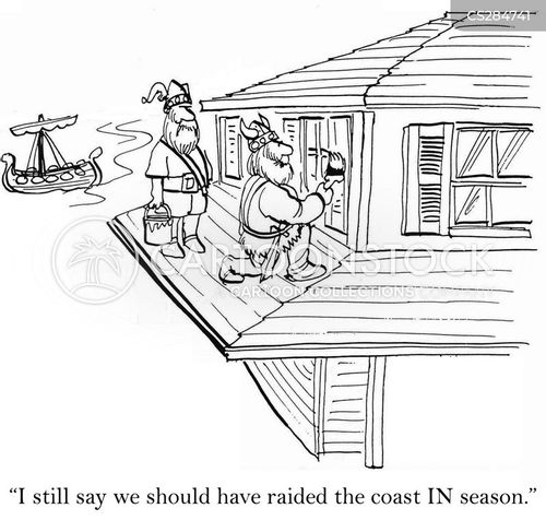 Viking Raid Cartoons and Comics - funny pictures from CartoonStock