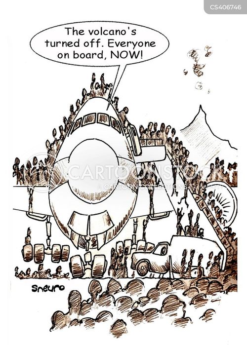 Volcanic Eruption Cartoons and Comics - funny pictures from CartoonStock