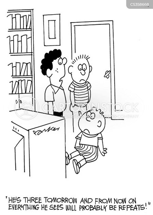 Television Repeats Cartoons and Comics - funny pictures from CartoonStock