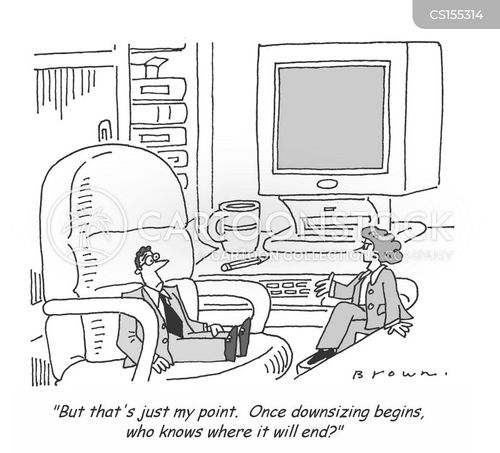 Downsizing Process Cartoons and Comics - funny pictures from CartoonStock