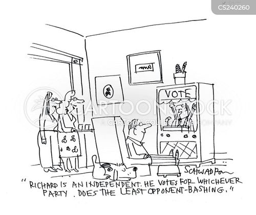 Independent Voter Cartoons and Comics - funny pictures from CartoonStock
