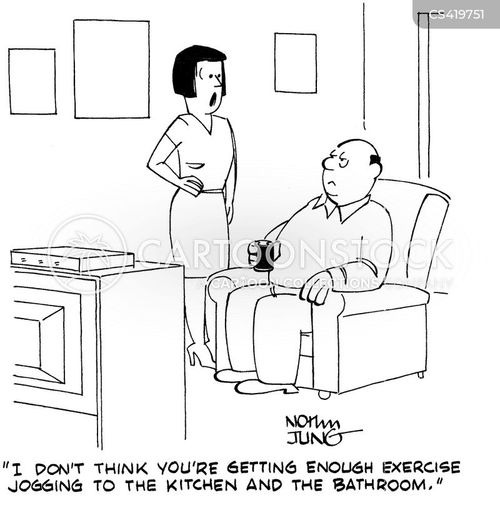 Old People Exercise Cartoons and Comics - funny pictures from CartoonStock