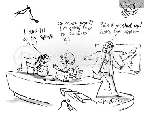 Local News Report Cartoons and Comics - funny pictures from CartoonStock