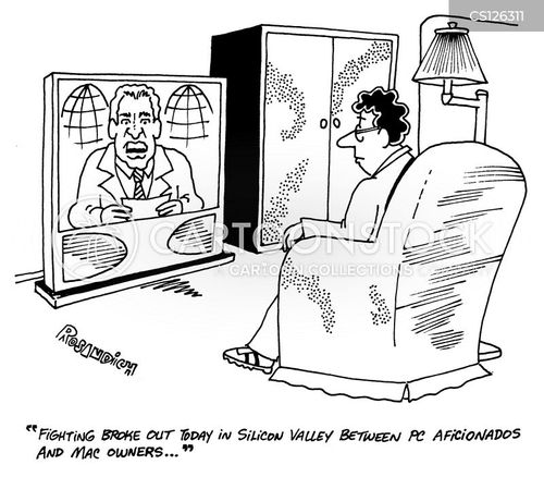 Pcs Vs Macs Cartoons and Comics - funny pictures from CartoonStock