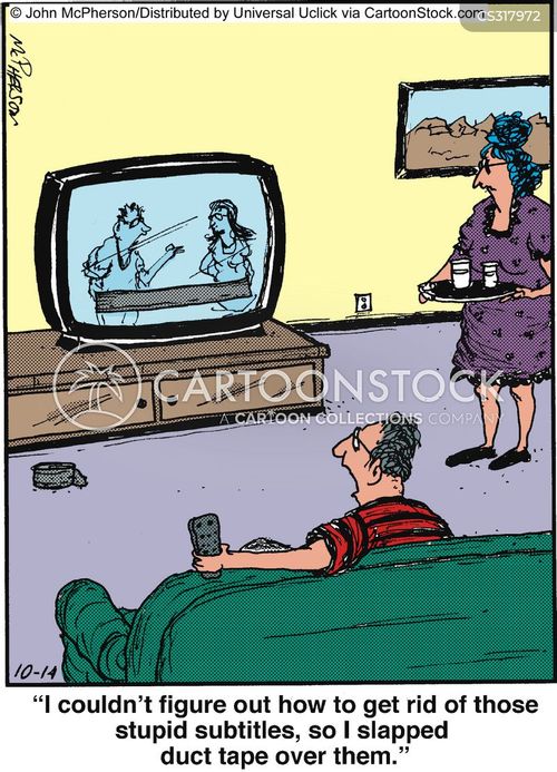 Subtitles Cartoons and Comics - funny pictures from CartoonStock