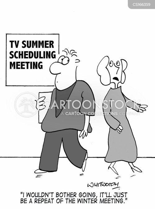 Schedule Cartoons and Comics - funny pictures from CartoonStock
