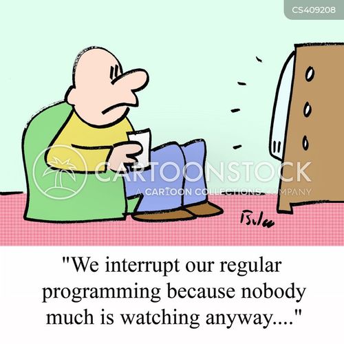 Television Schedule Cartoons and Comics - funny pictures from CartoonStock