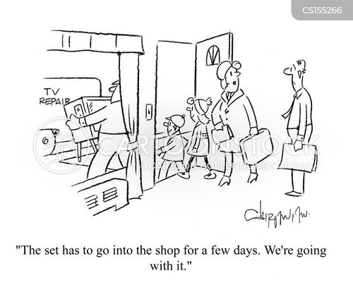 Broken Tv Cartoons and Comics - funny pictures from CartoonStock