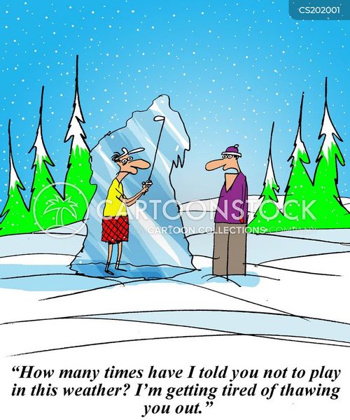 Winter Golfing Cartoons and Comics - funny pictures from CartoonStock