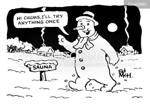 Sauna Cartoons and Comics - funny pictures from CartoonStock