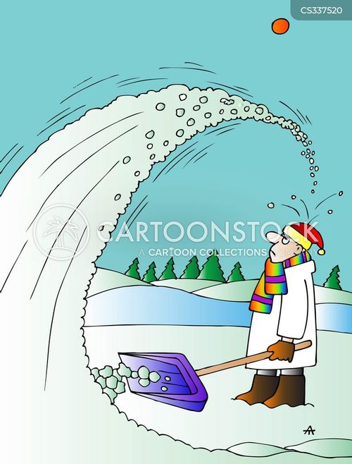 Snow Blowing Cartoons and Comics - funny pictures from CartoonStock