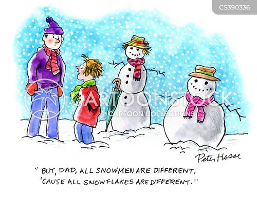 Snowflakes Cartoons and Comics - funny pictures from CartoonStock