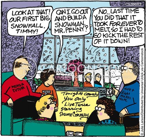 First Snowfall Cartoons and Comics - funny pictures from CartoonStock