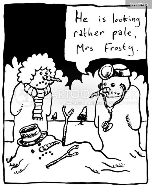 Snowman Illness Cartoons and Comics - funny pictures from CartoonStock