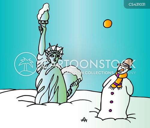 Fallen Snow Cartoons and Comics - funny pictures from CartoonStock