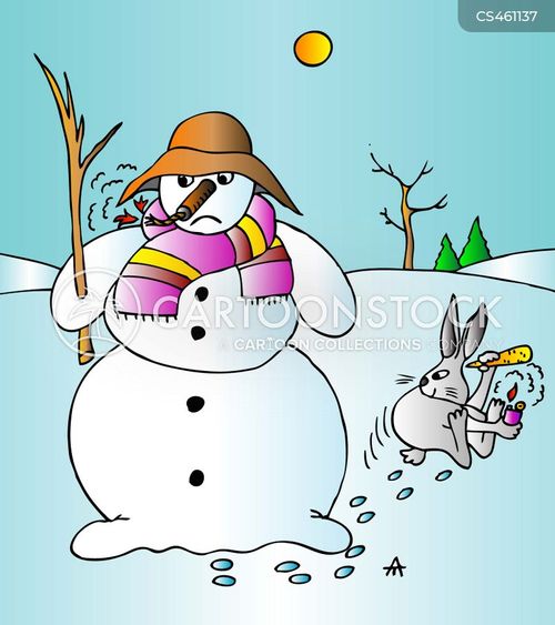 Traditional Snowman Cartoons and Comics - funny pictures from CartoonStock