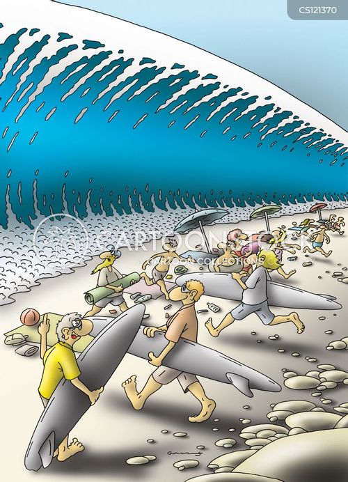 Tsunami Cartoons and Comics - funny pictures from CartoonStock