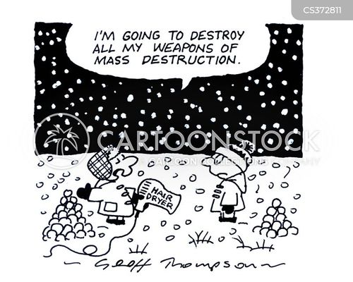 Mass Destruction Cartoons and Comics - funny pictures from CartoonStock