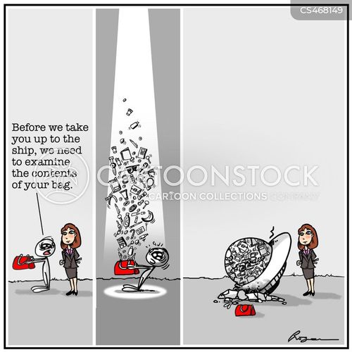 Security Check Cartoons and Comics - funny pictures from CartoonStock