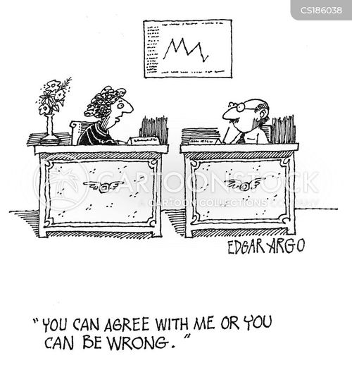 Cartoons und Karikaturen mit Argument