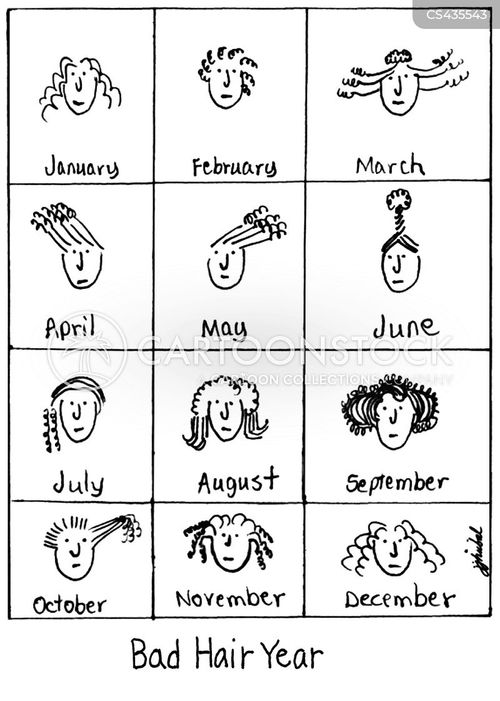 Crazy Hair Cartoons and Comics - funny pictures from CartoonStock