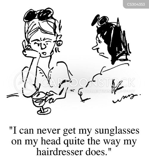 Hairstylist Secrets Cartoons and Comics - funny pictures from CartoonStock
