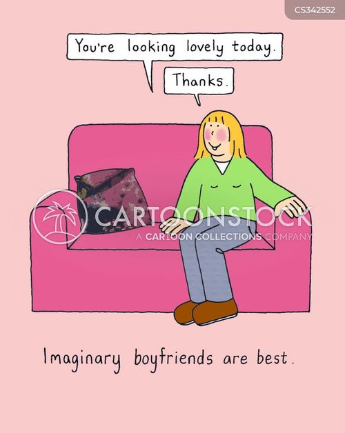 Imaginary Boyfriend Cartoons and Comics - funny pictures from CartoonStock