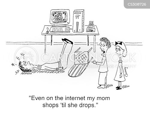 Shop Till You Drop Cartoons and Comics - funny pictures from CartoonStock