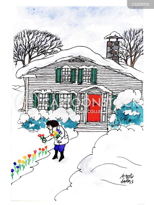 Winter Plant Cartoons and Comics - funny pictures from CartoonStock