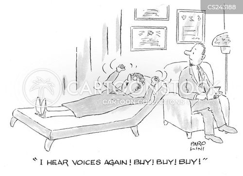 Funny Cartoon I Hear Voices