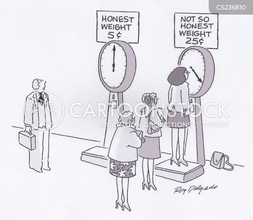 Lying Scale Cartoons and Comics - funny pictures from CartoonStock