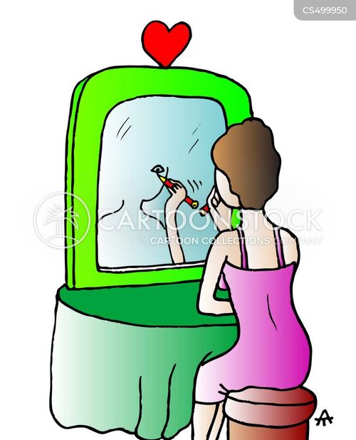 Vanity Table Cartoons and Comics - funny pictures from CartoonStock