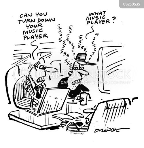 Music Player Cartoons and Comics - funny pictures from CartoonStock