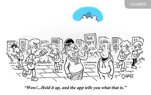 Technology Addiction Cartoons and Comics - funny pictures from CartoonStock