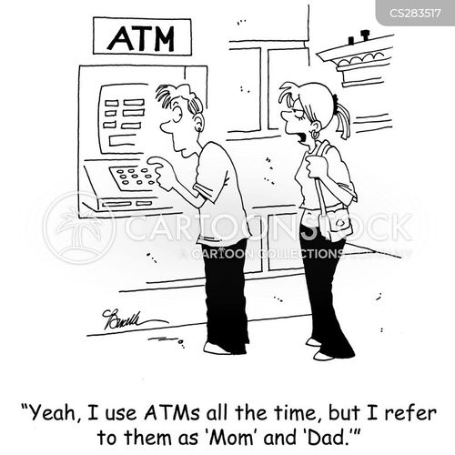 Withdrawing Money Cartoons and Comics - funny pictures from CartoonStock
