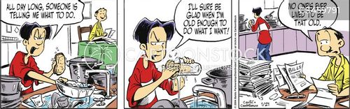 Doing The Dishes Cartoons and Comics - funny pictures from CartoonStock