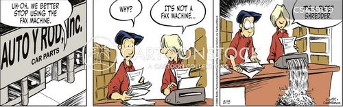 Shredding Machine Cartoons and Comics - funny pictures from CartoonStock