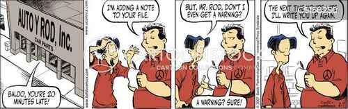 Being Late Cartoons and Comics - funny pictures from CartoonStock