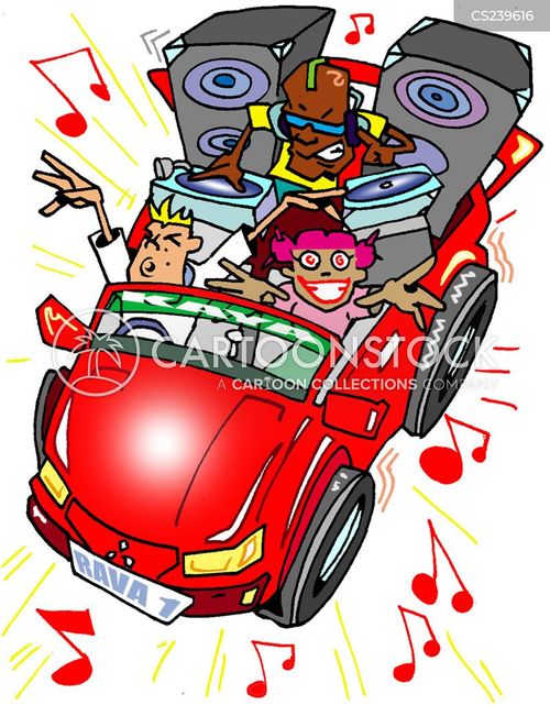 Car Stero Cartoons and Comics - funny pictures from CartoonStock