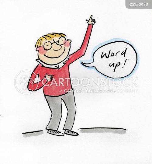 Word Up Cartoons and Comics - funny pictures from CartoonStock