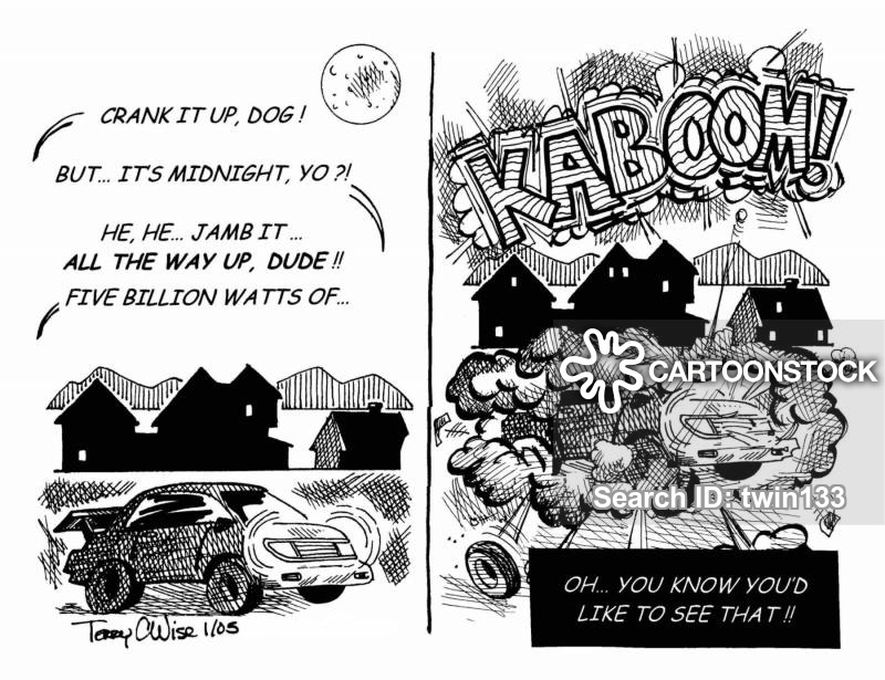 Noise Polution Cartoons and Comics - funny pictures from CartoonStock