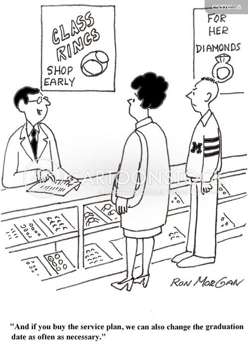 High School Ring Cartoons and Comics - funny pictures from CartoonStock